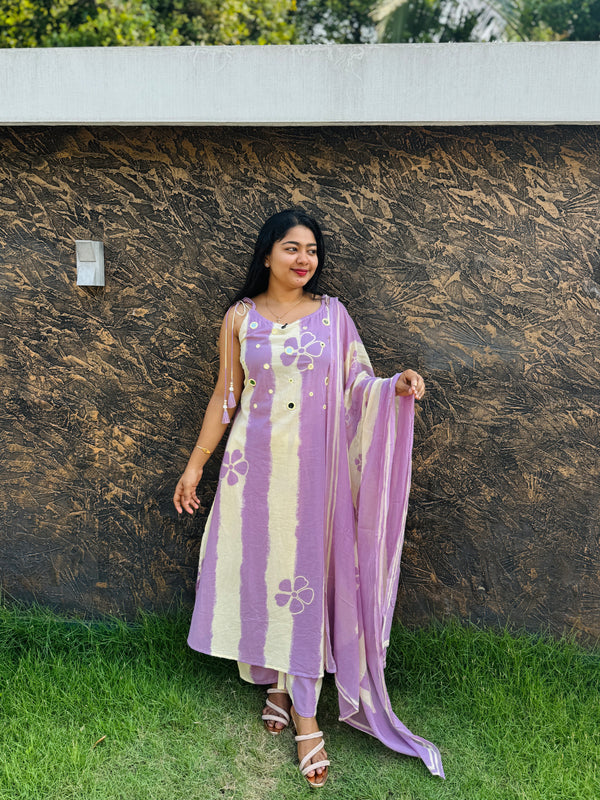 Mul Mul Cotton 3 piece - A1395 – Hand Picked By Vismaya